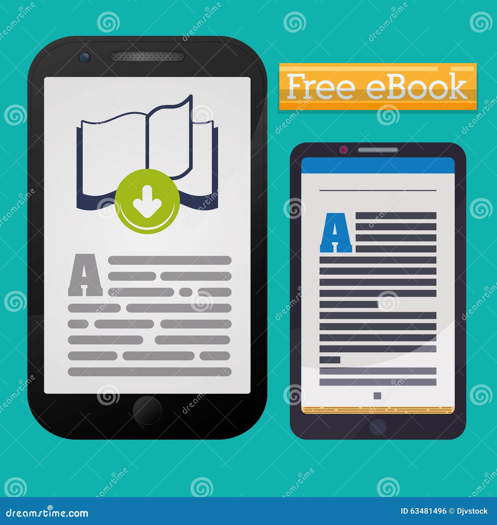 Elearning and ebook design stock vector. Illustration of subjects ...