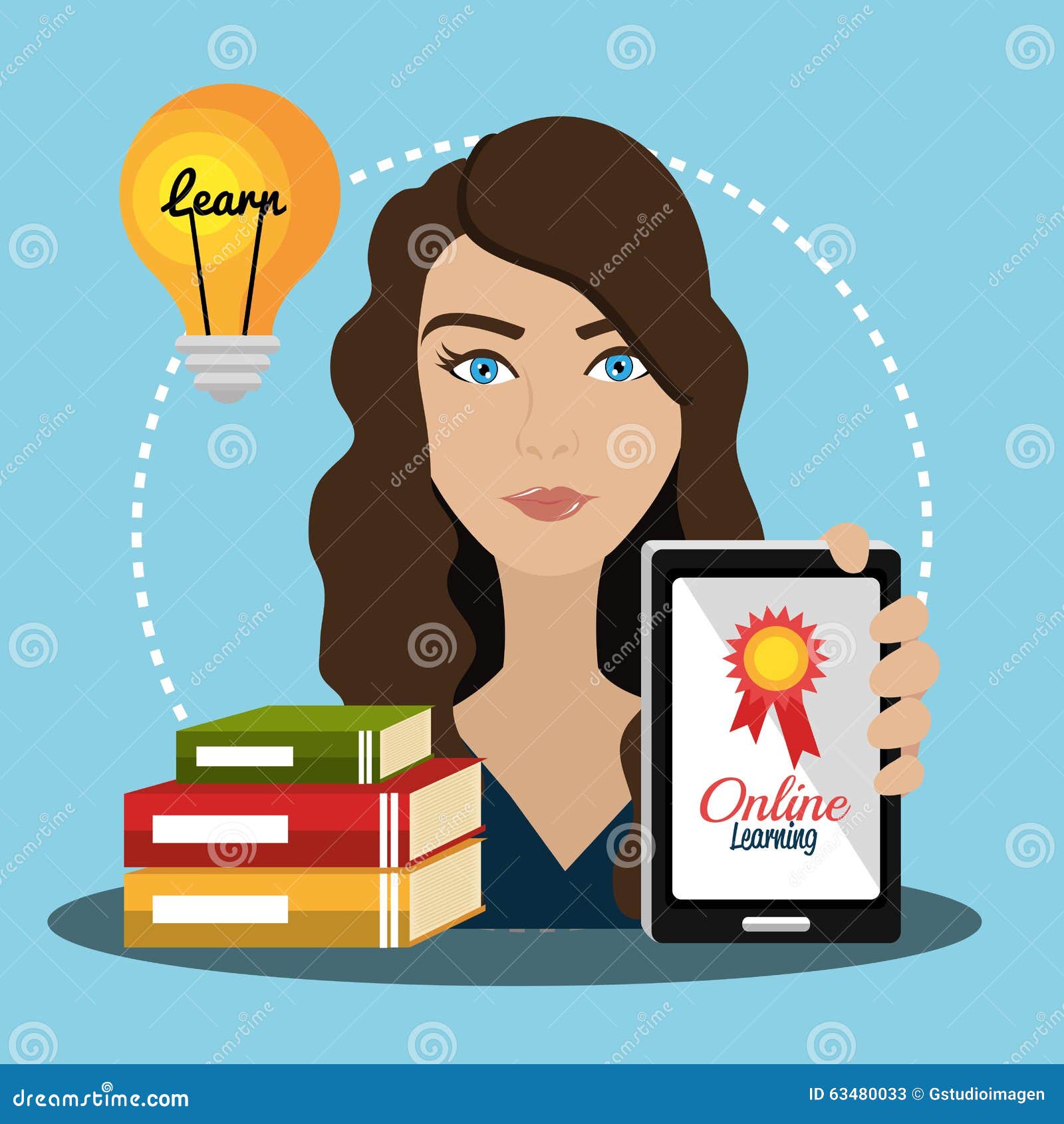 ELearning and education stock illustration. Illustration of class ...