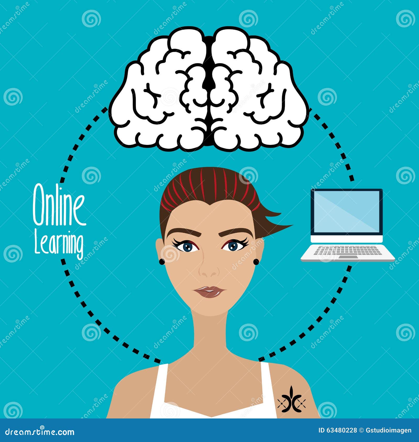 ELearning and education stock illustration. Illustration of science ...