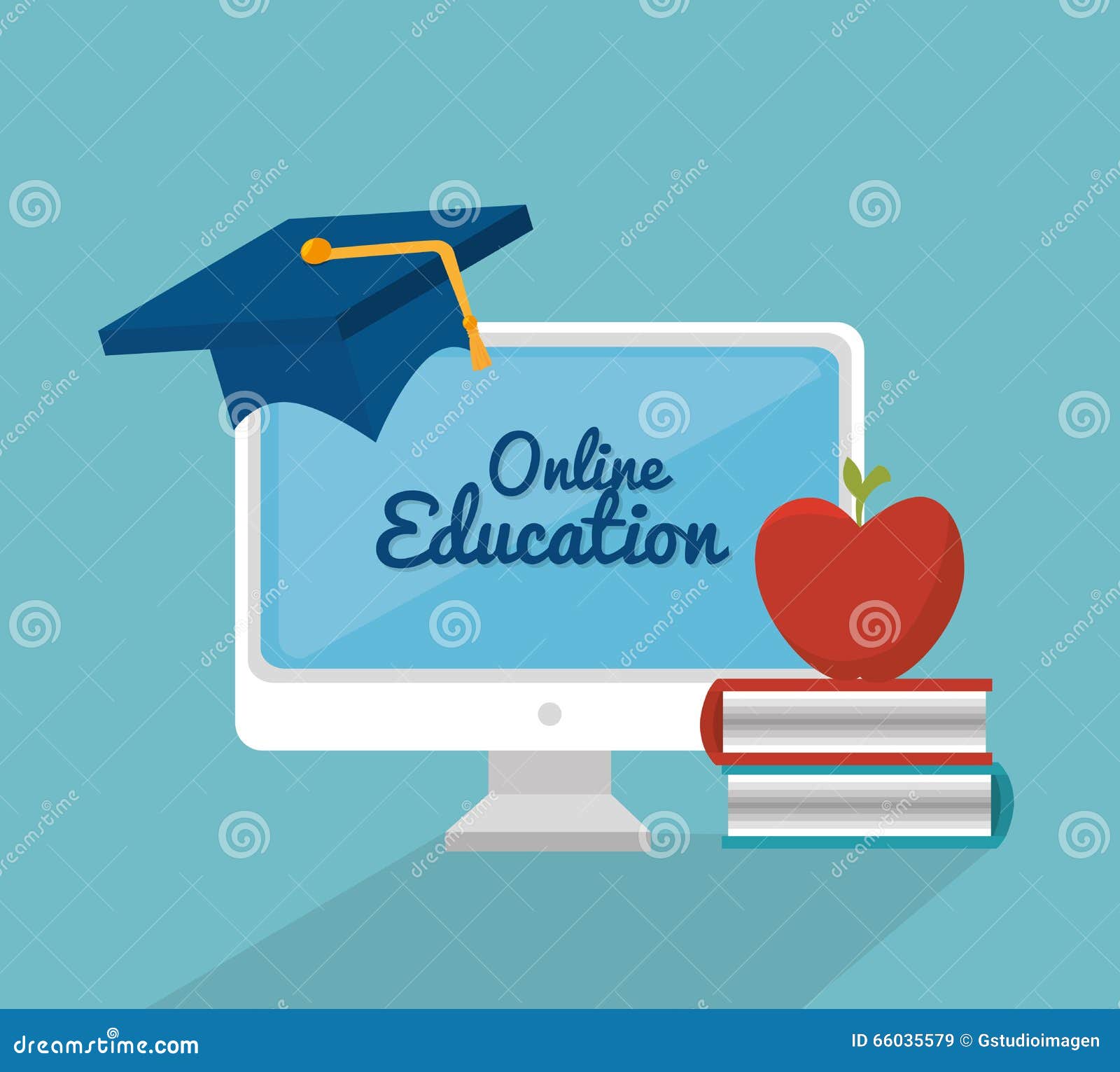 ELearning and education stock illustration. Illustration of elearning ...