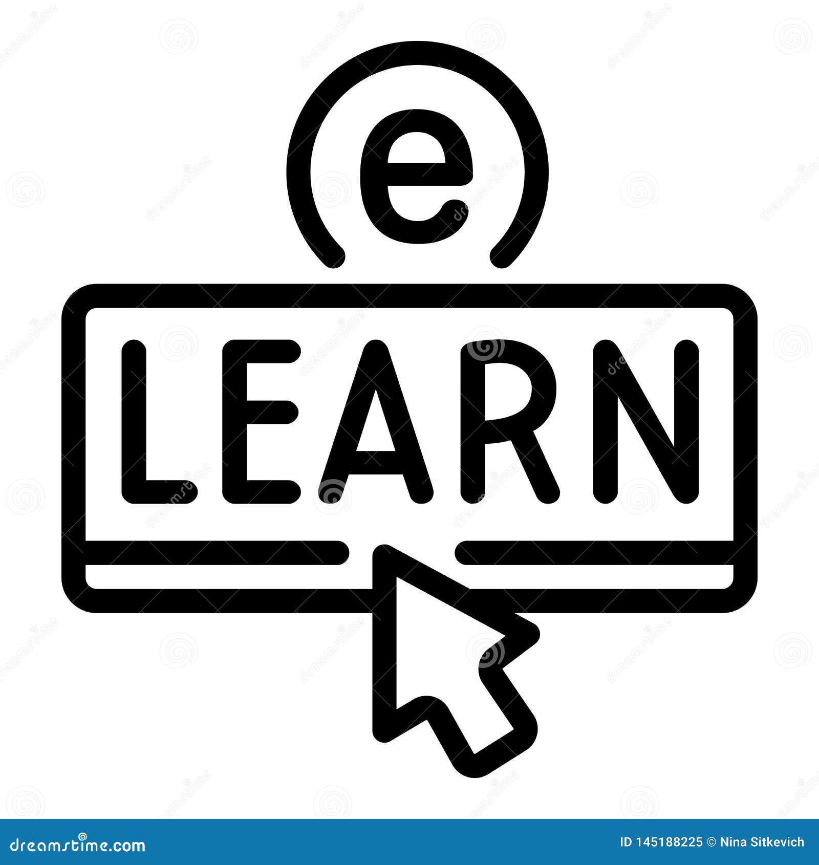 Knowledge Elearning Education Online Icon Cartoon Vector ...