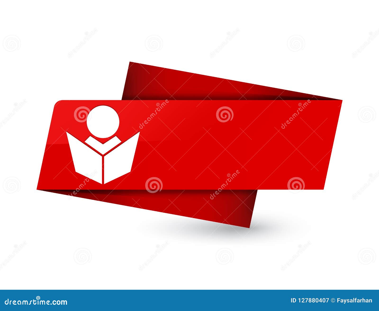 Elearning Icon Premium Red Tag Sign Stock Illustration - Illustration ...