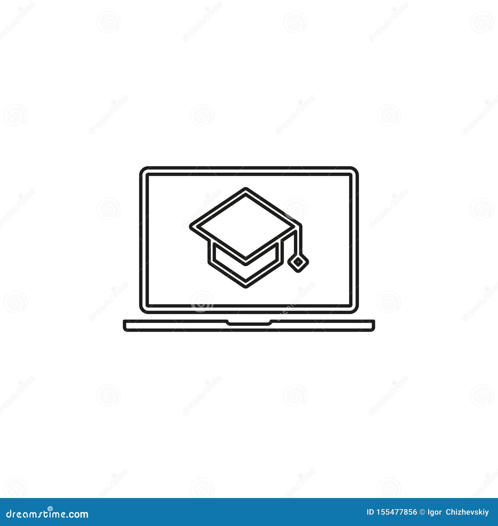 ELearning Icon. Element Illustration. Stock Vector - Illustration of ...