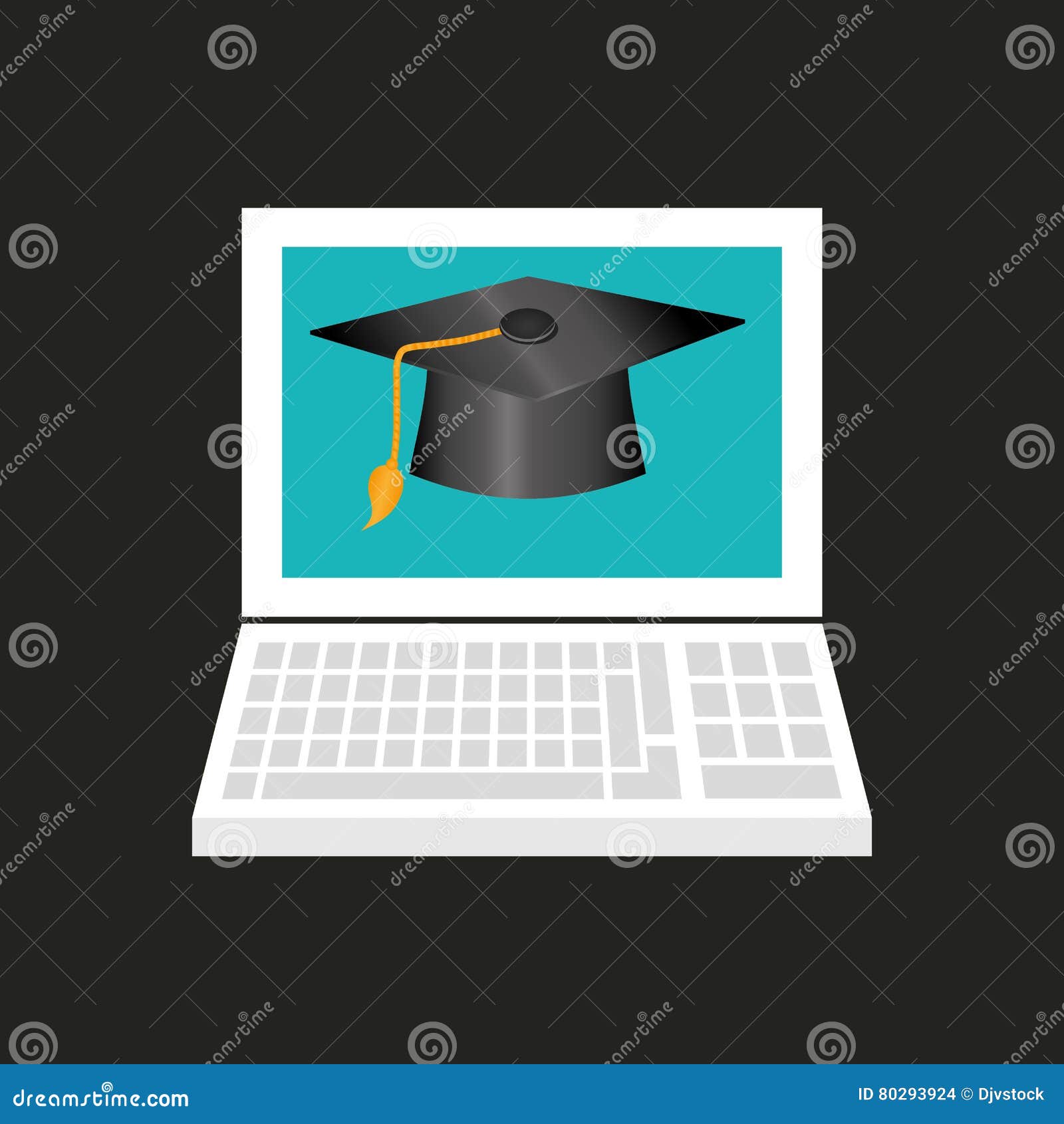 Elearning online education stock vector. Illustration of elearning ...