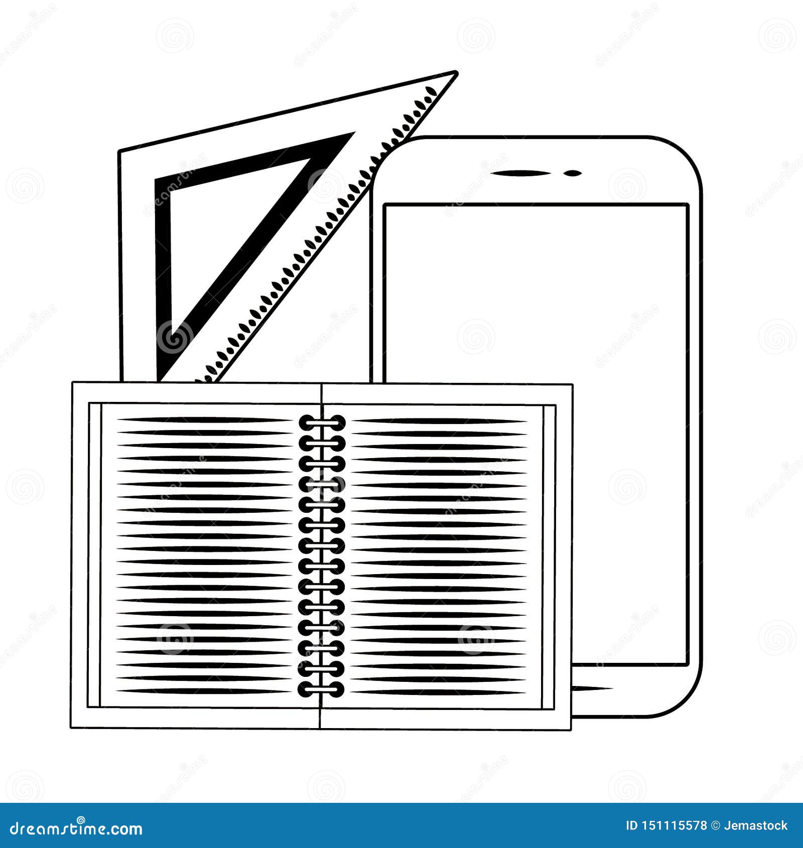 Elearning Online Education and Knowledge Symbols in Black and White ...