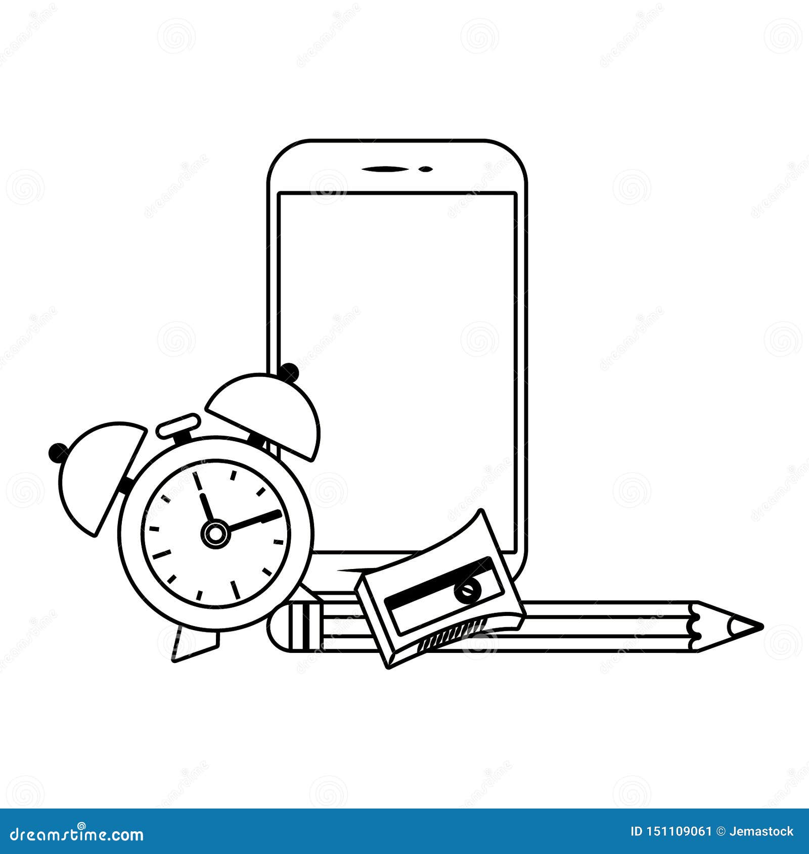 Elearning Online Education and Knowledge Symbols in Black and White ...