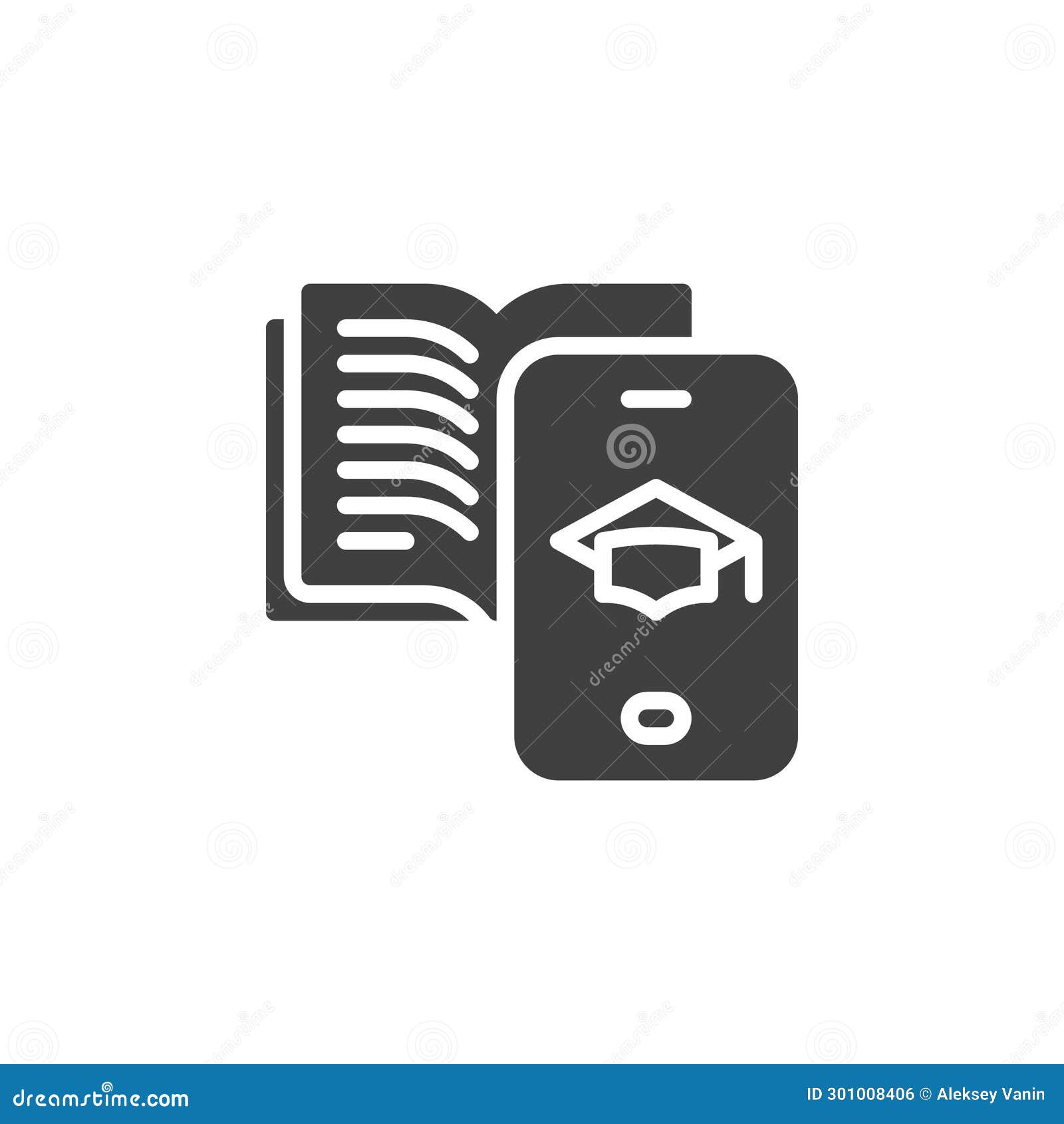 Elearning, Online Education Vector Icon Stock Vector - Illustration of ...