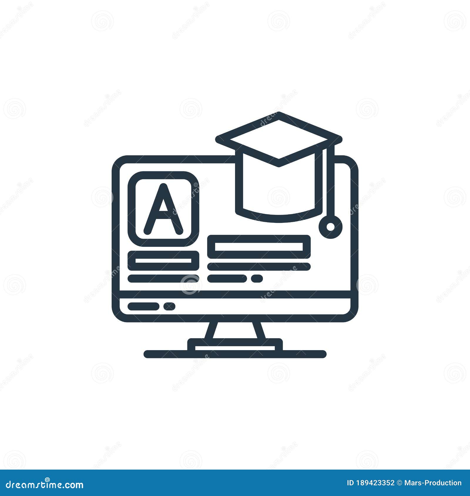 Elearning Isolated Icon. Simple Element Illustration From E-learning ...