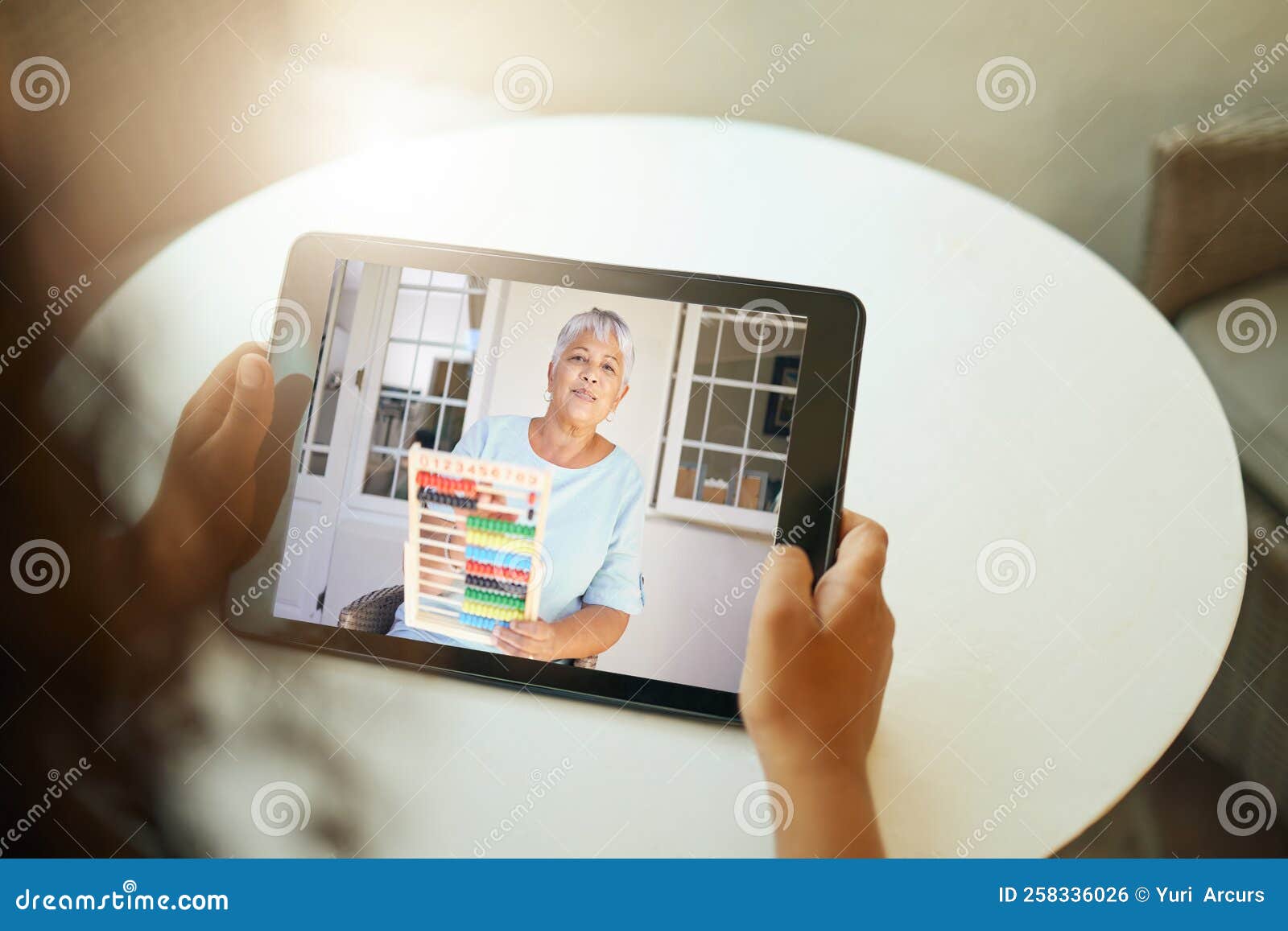 Women Zoom Class Tablet Screen Stock Photos - Free & Royalty-Free Stock ...