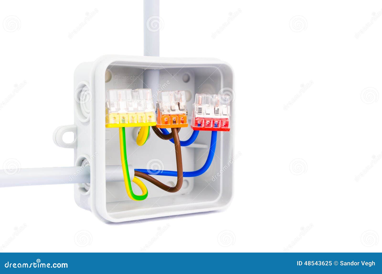 Elecrical Box Isolated, Side View Stock Image - Image of current ...