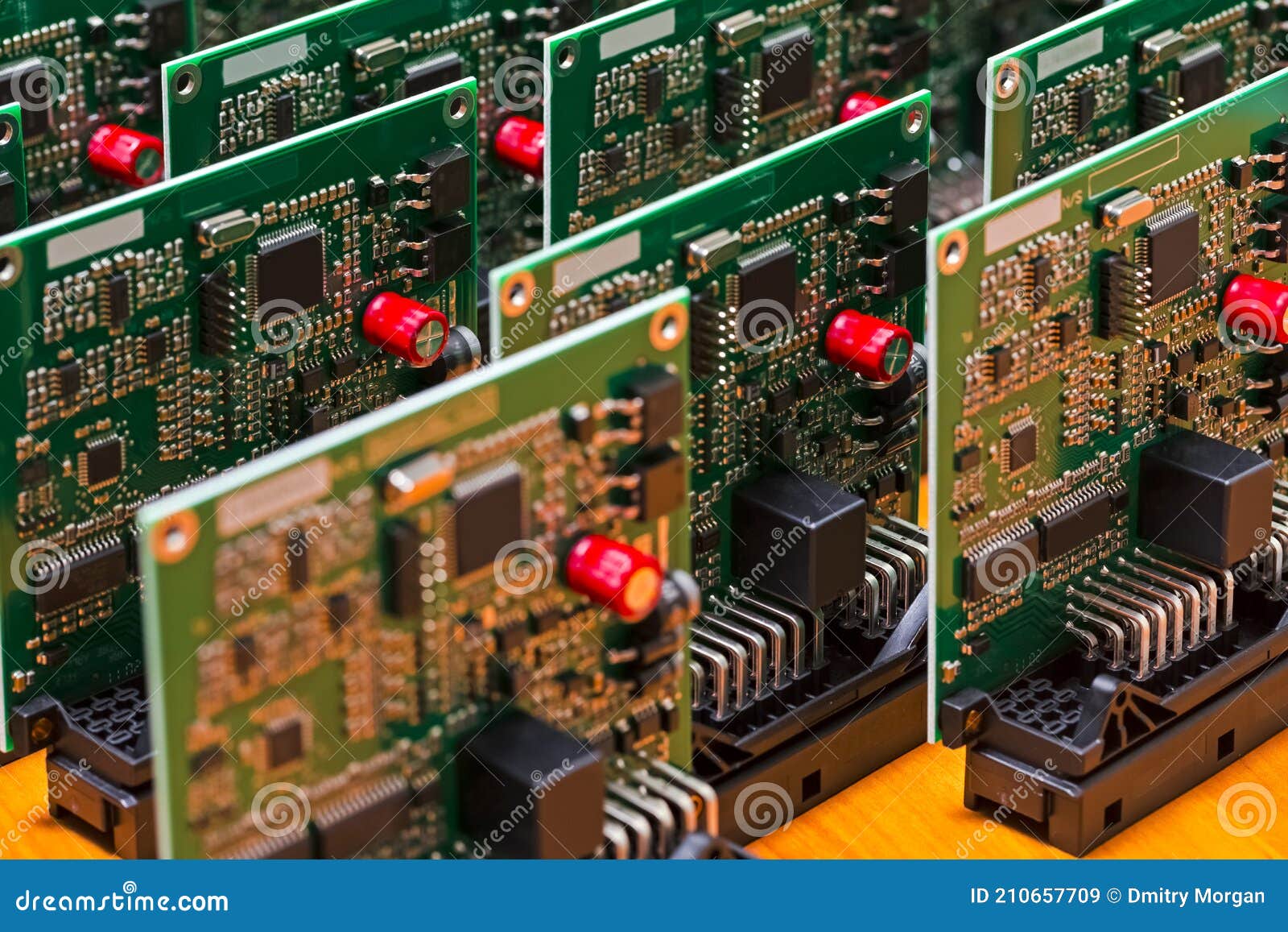 Elecronic Concepts. Stack of Newly Produced Automotive Printed Circuit ...