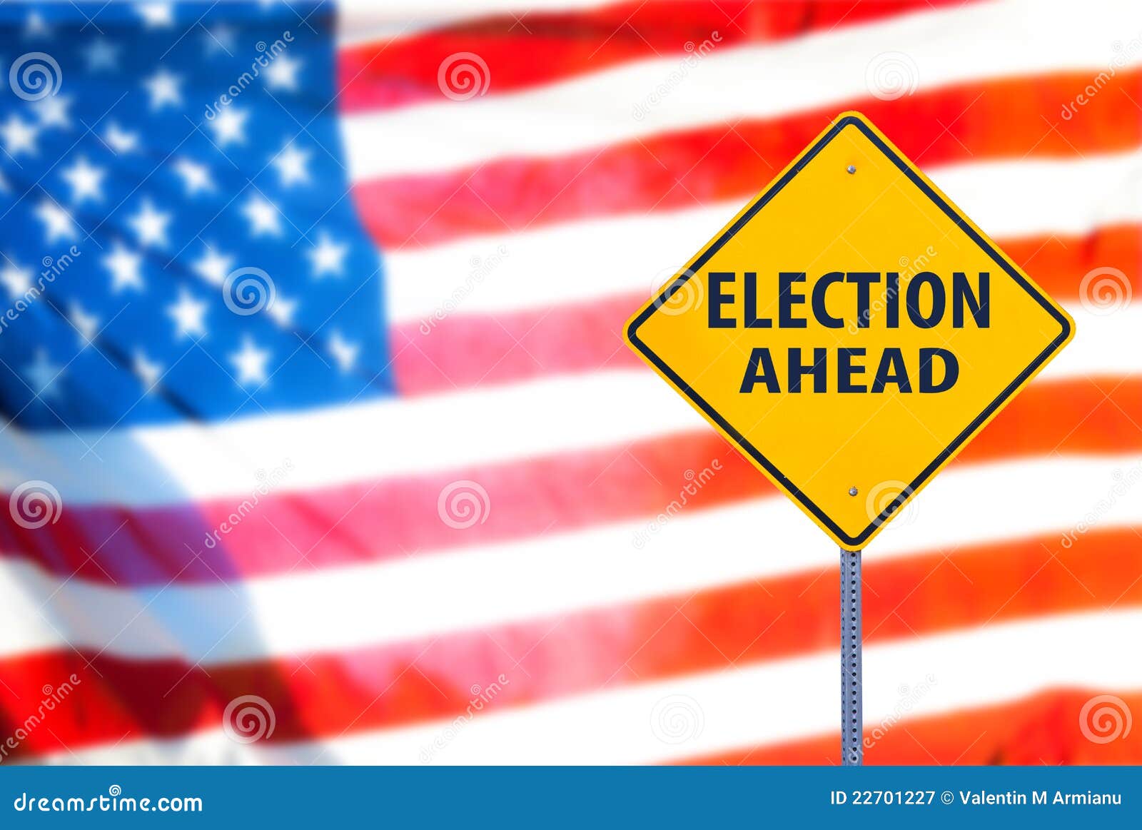 Election Ahead Sign stock image. Image of symbol, election - 22701227