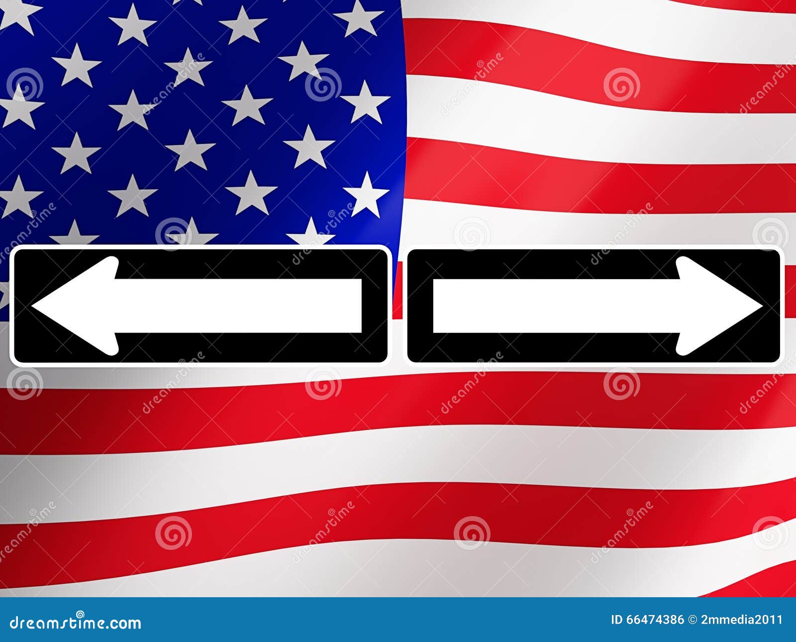 Election 2016, with American Flag on Background. 3d Rendering Stock ...