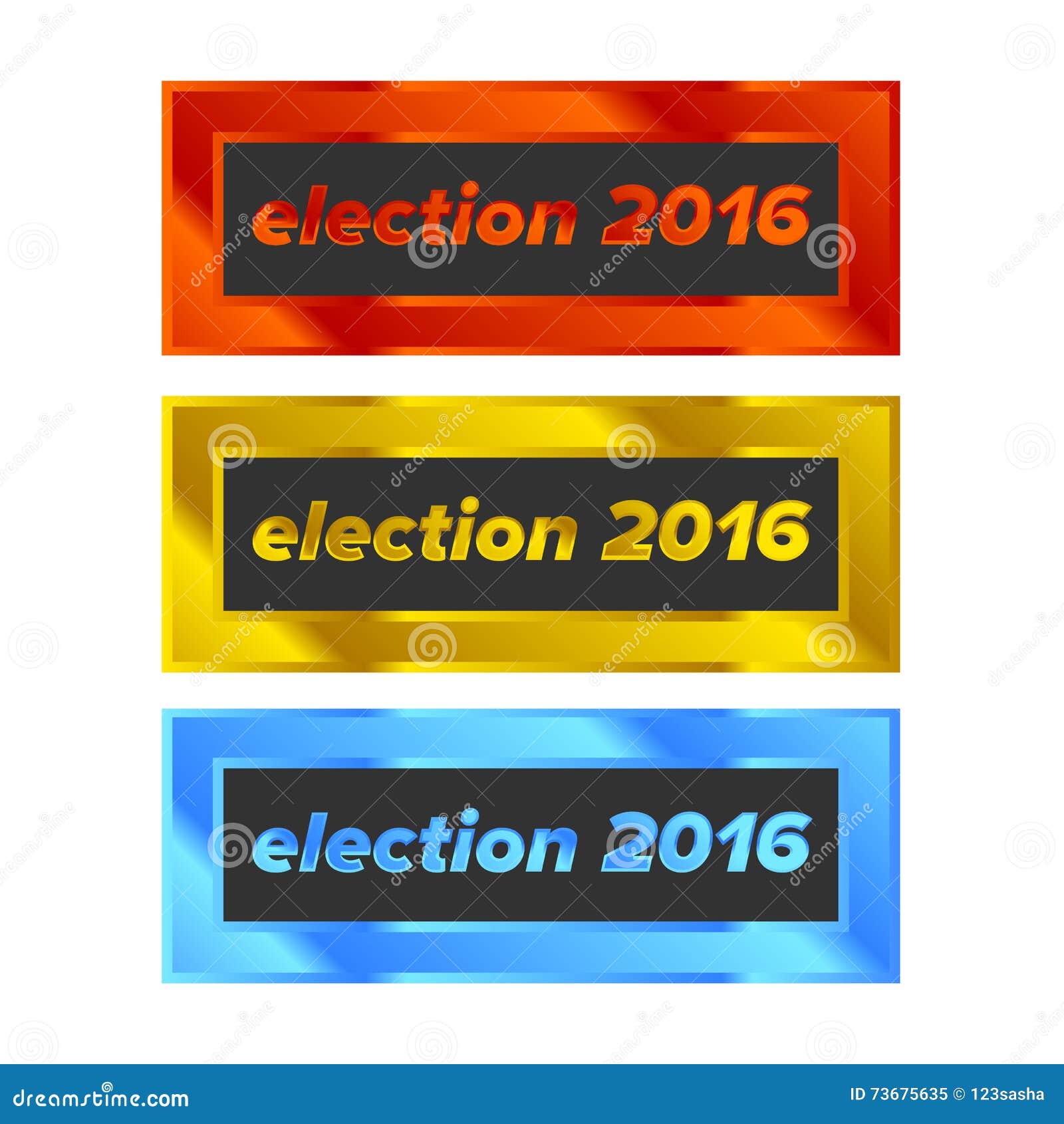 Election Badge set stock vector. Illustration of sign - 73675635