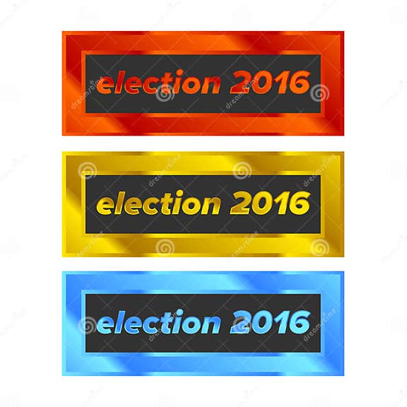 Election Badge set stock vector. Illustration of sign - 73675635