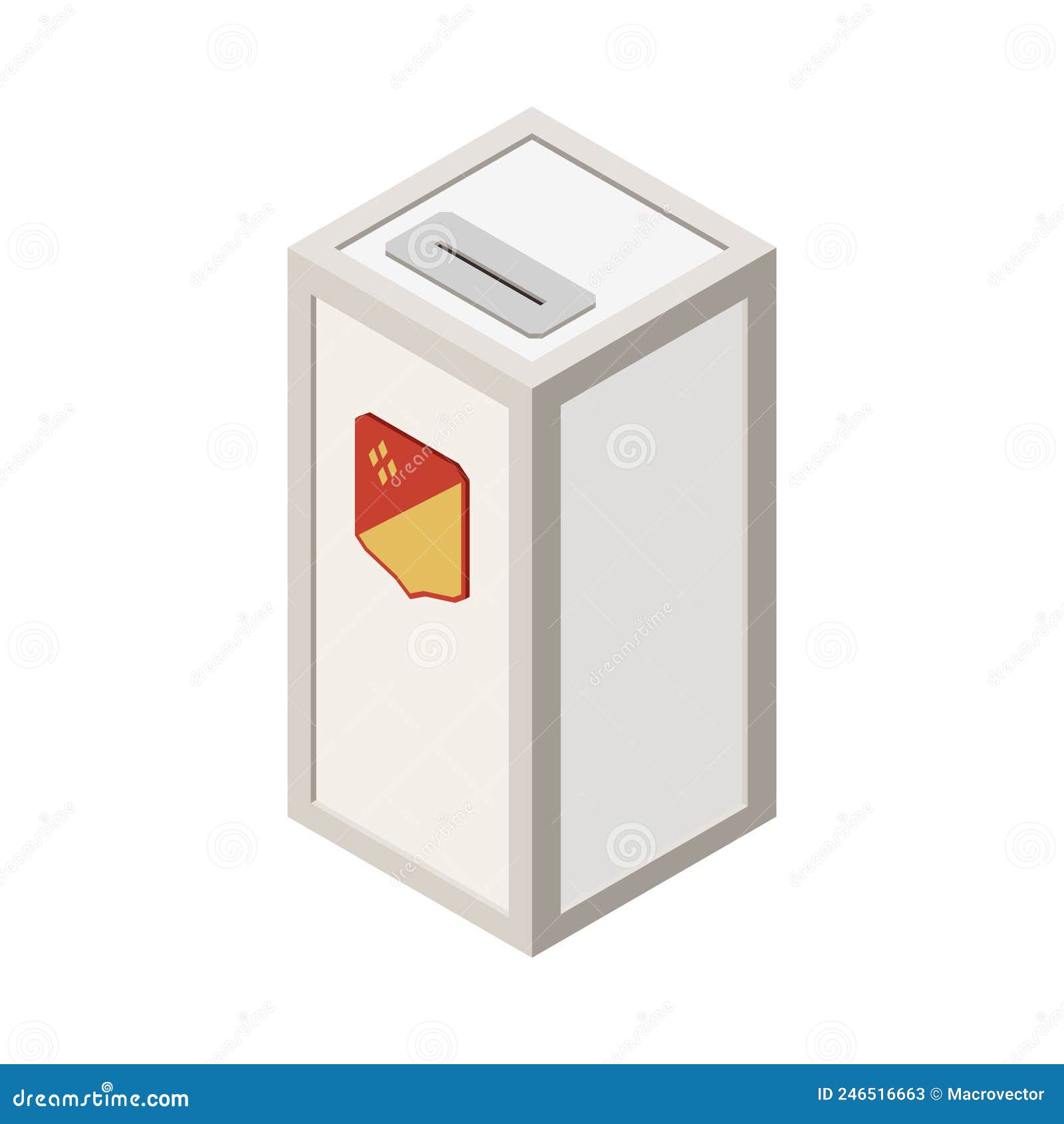 Election Box Icon stock vector. Illustration of discussion - 246516663