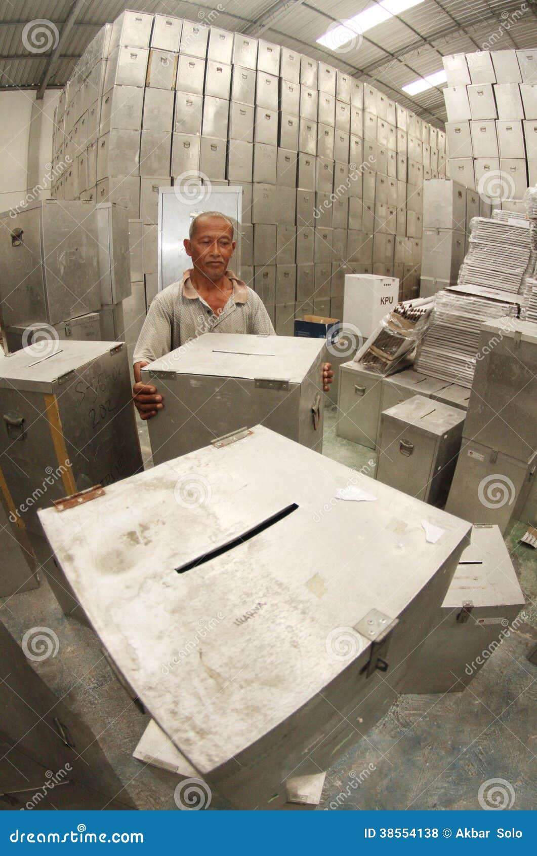 Election box editorial stock photo. Image of indonesia - 38554138