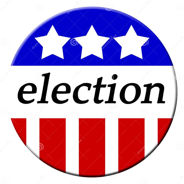 Election Button stock illustration. Illustration of white - 4026528