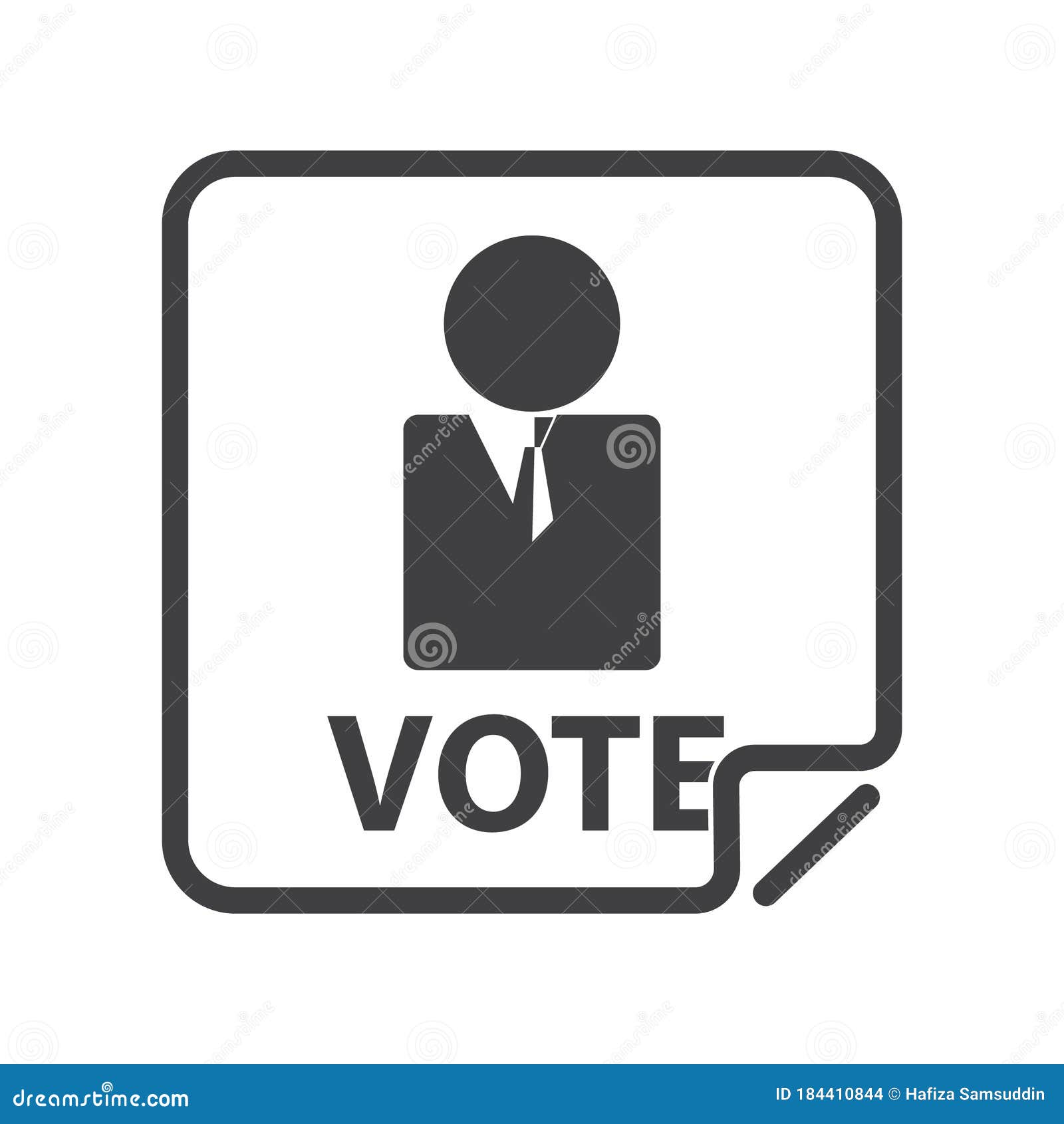 Election Candidate. Vector Illustration Decorative Background Design ...