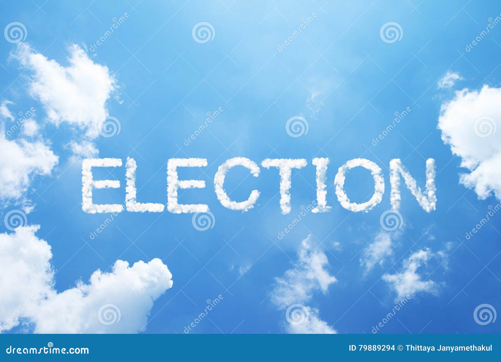 ELECTION Cloud Word on Sky. Stock Photo - Image of abstract, choice ...