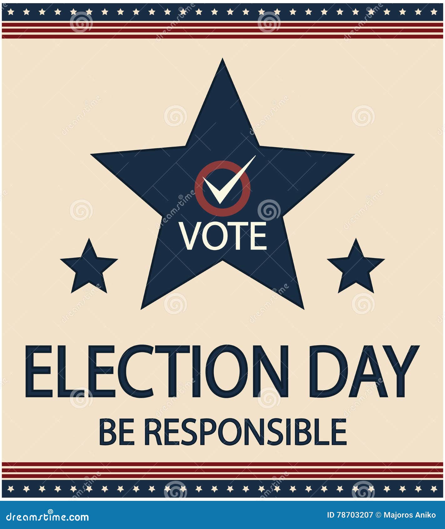 Election day stock vector. Illustration of icon, united - 78703207