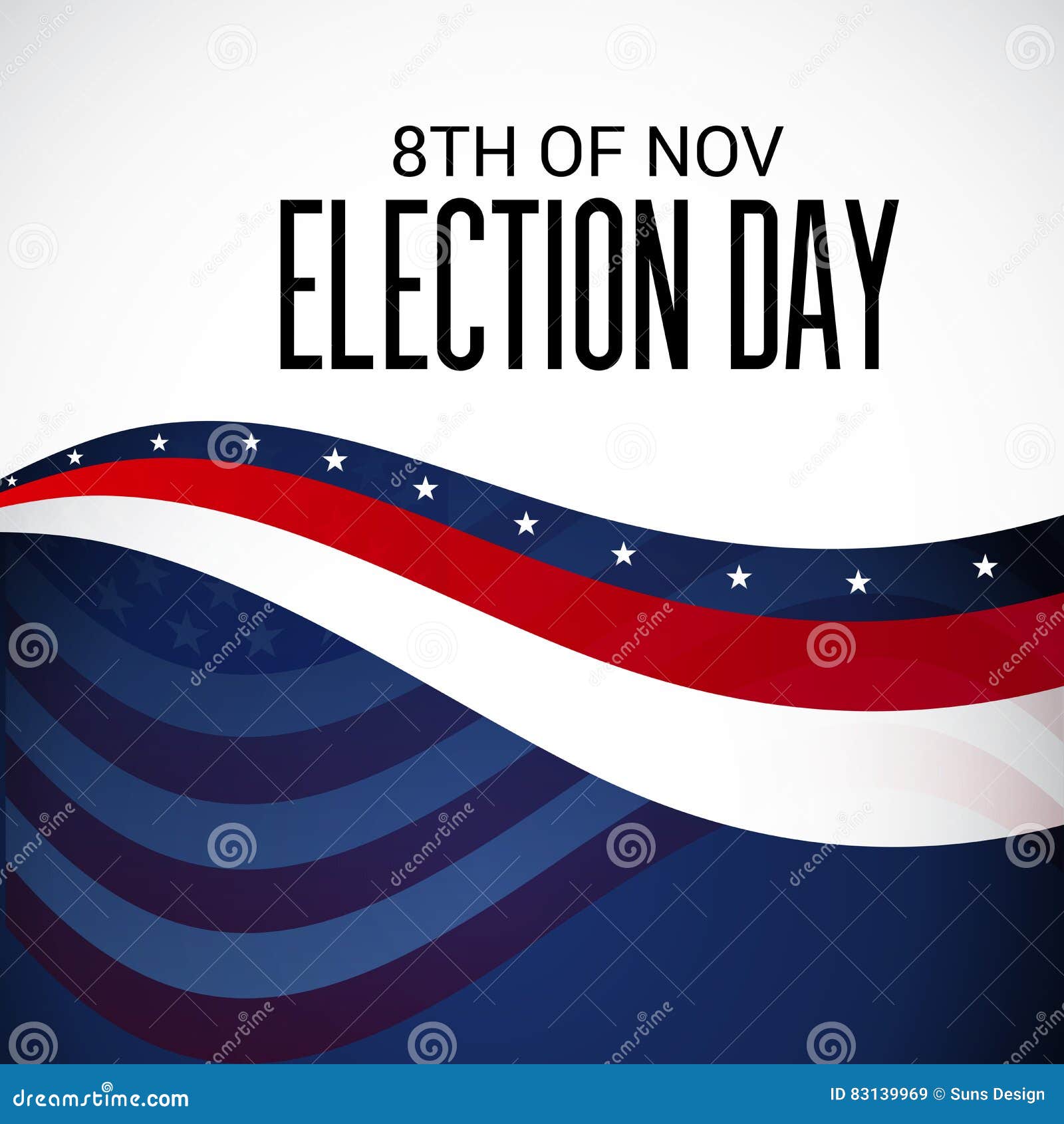 Election Day. stock illustration. Illustration of democracy - 83139969