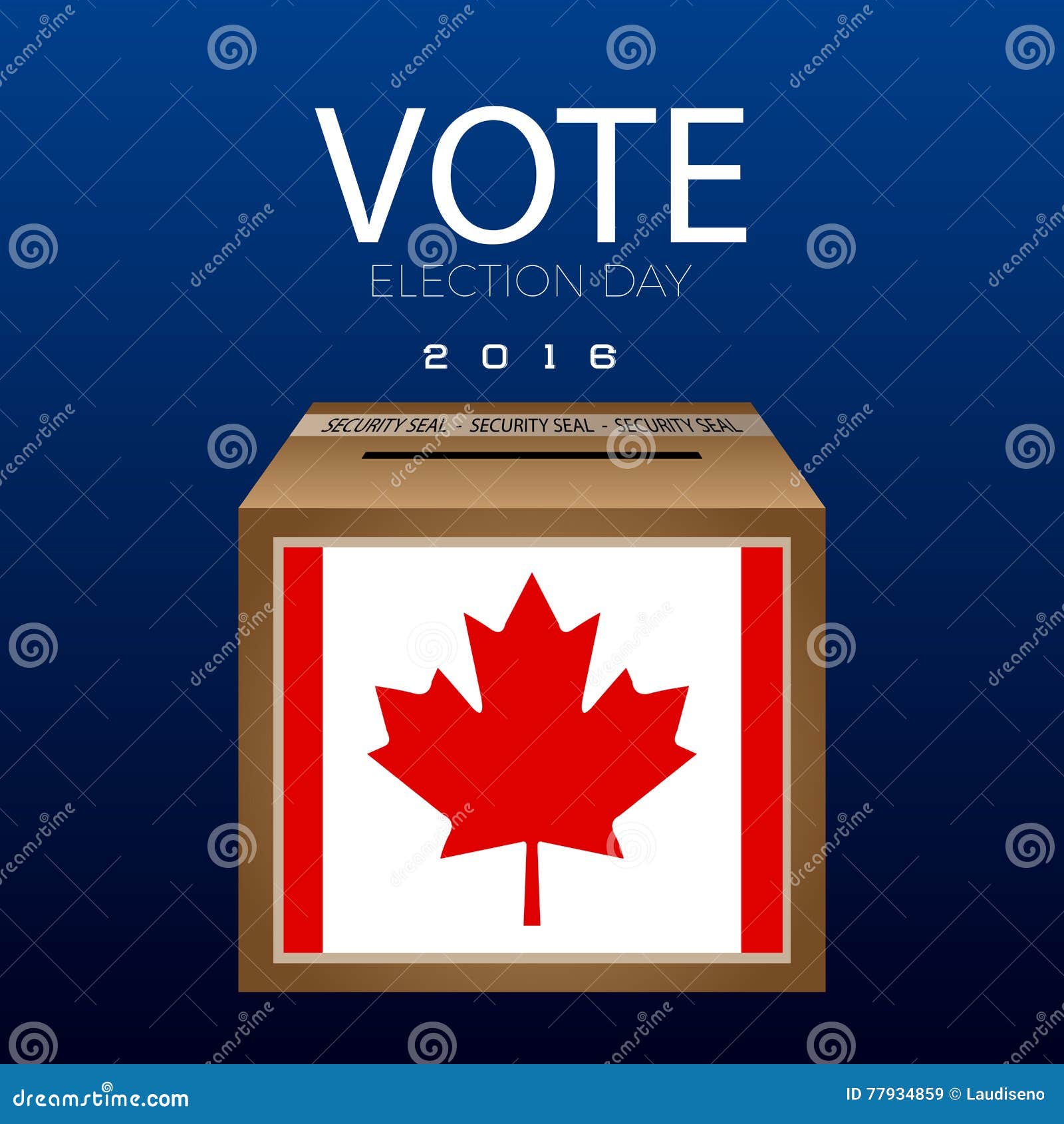 Election day stock vector. Illustration of canada, presidential - 77934859
