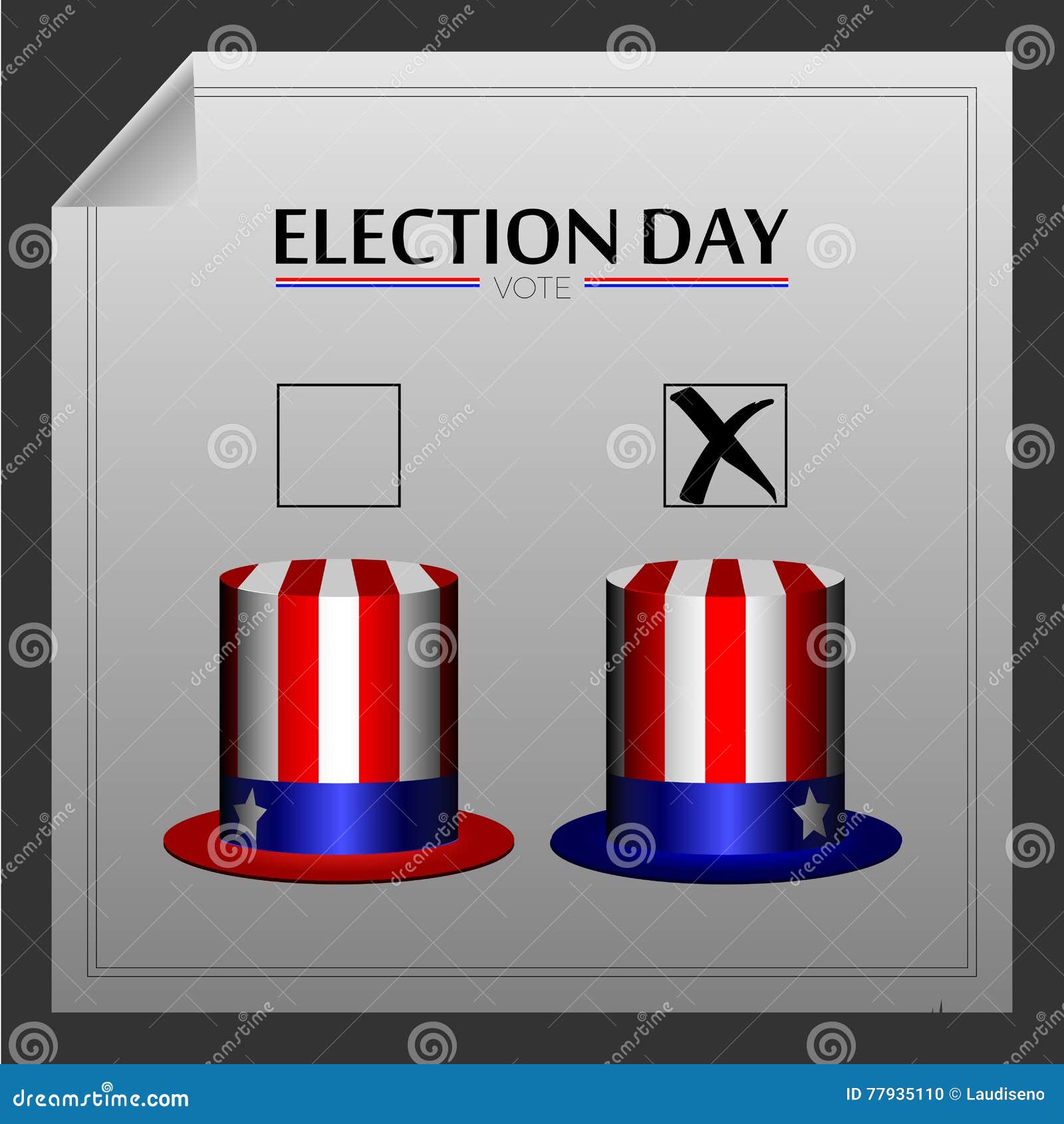 Election day stock illustration. Illustration of patriotism - 77935110