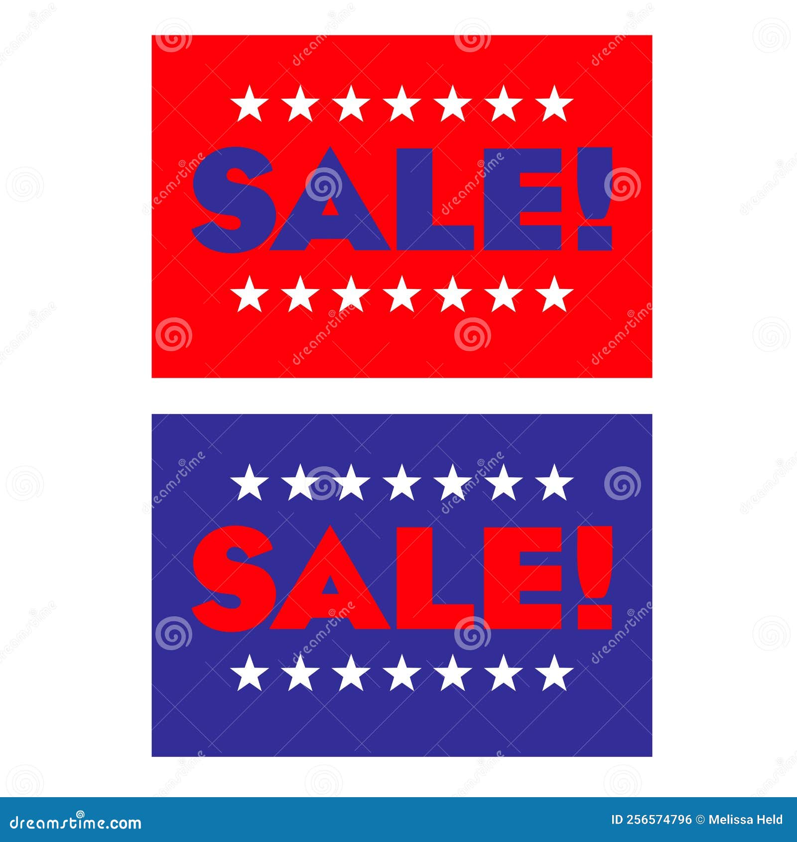 Election Day Sale Rectangular Signs with Stars Stock Vector ...
