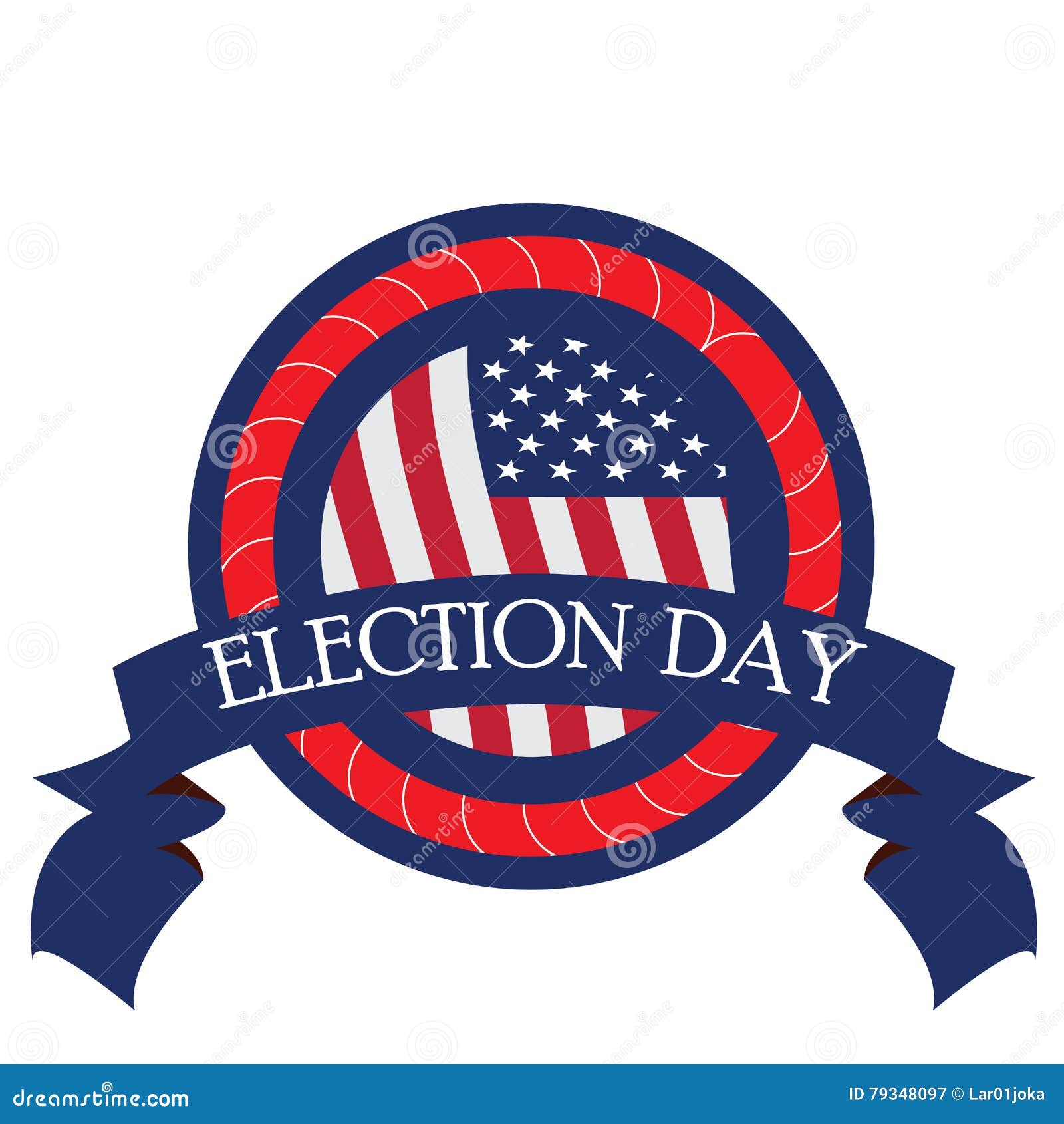 Election day USA stock illustration. Illustration of symbol - 79348097