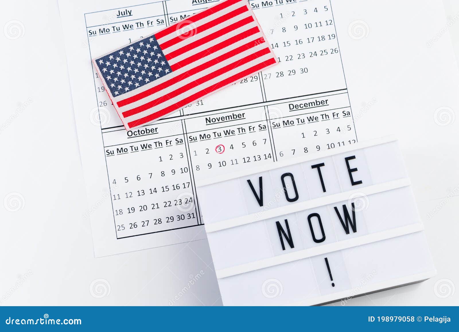 Election Day in the USA, Reminder on Calendar. Voting Concept Stock ...