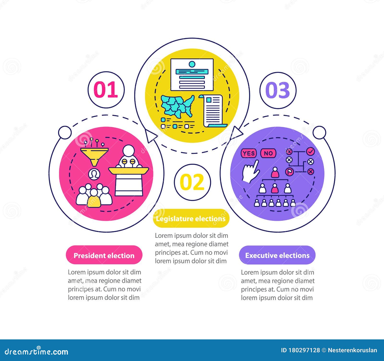 Election Day Vector Infographic Template. Business Presentation Design ...