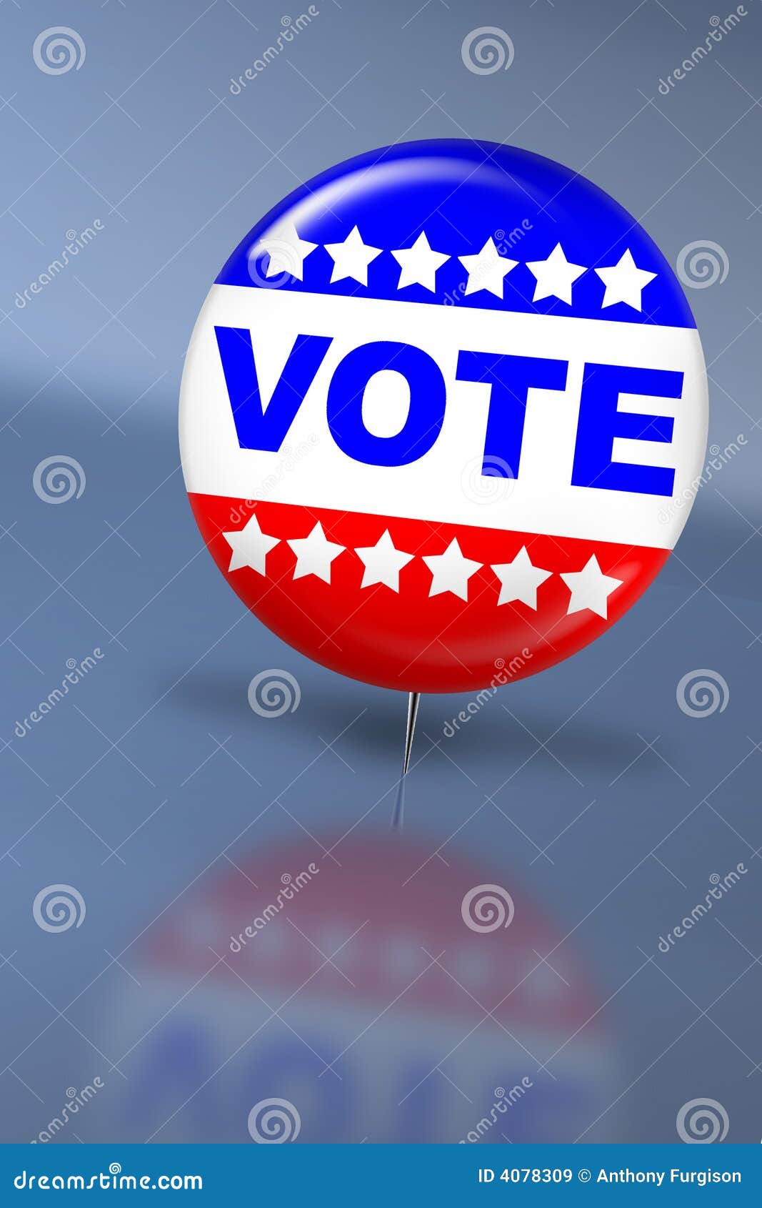 Election day vote button stock illustration. Illustration of executive ...