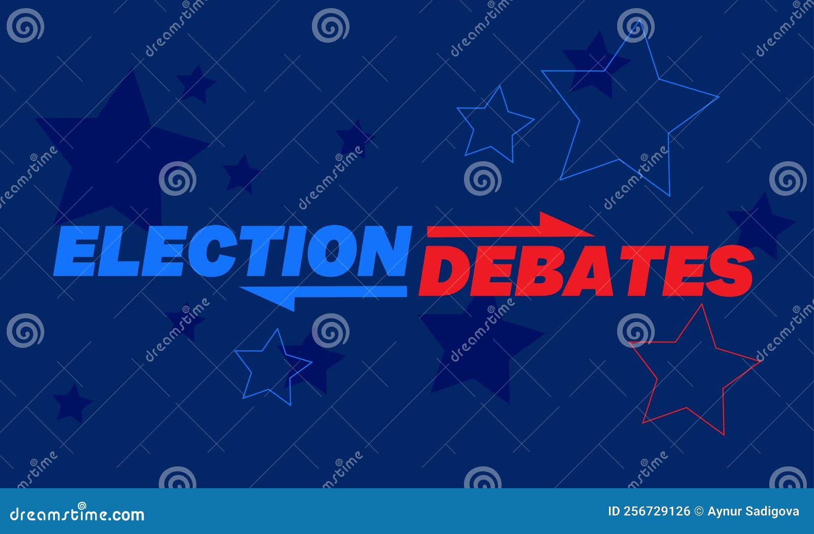 Election Debates Concept.Election Day Stock Vector - Illustration of ...