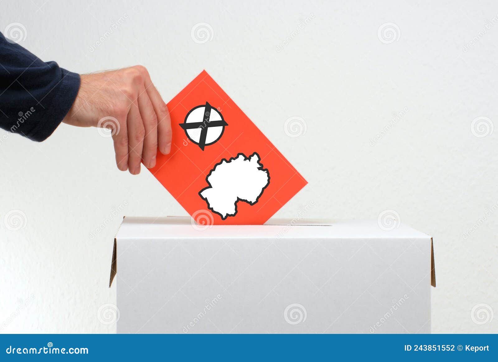 Envelope and Ballot Box: Elections in Germany Stock Illustration ...
