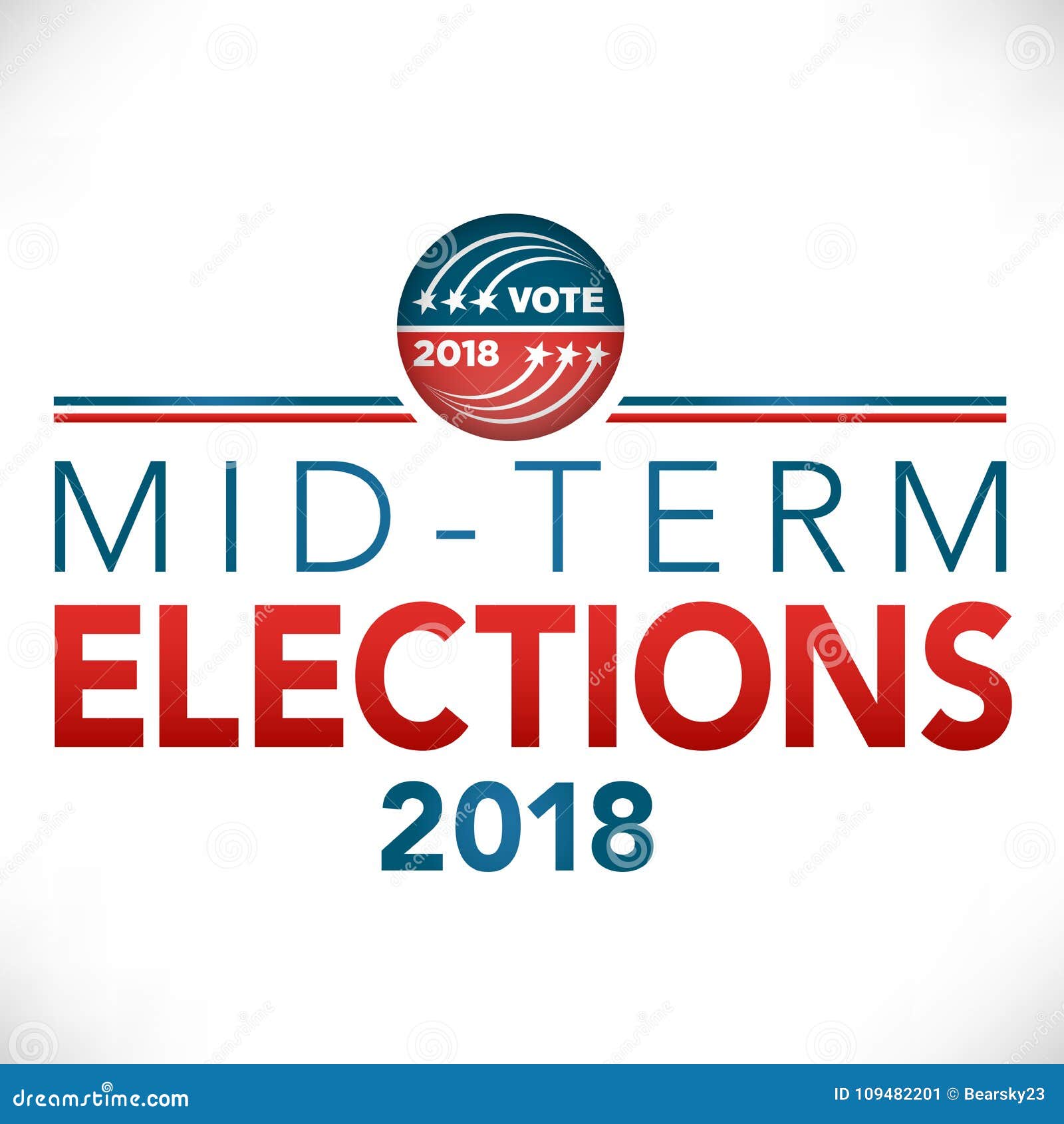 Election Header Banner with Vote Stock Vector - Illustration of icon ...