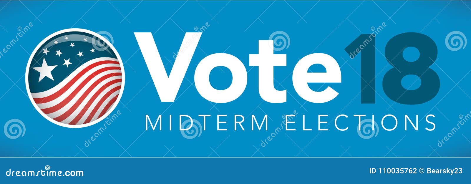 Election Header Banner with Vote Stock Vector - Illustration of ...