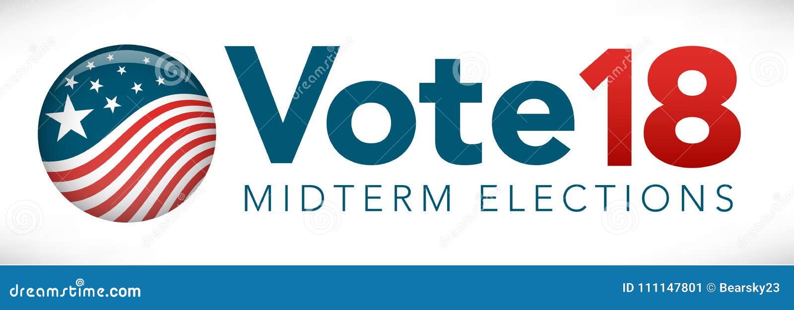 Election Header Banner with Vote Stock Vector - Illustration of ...