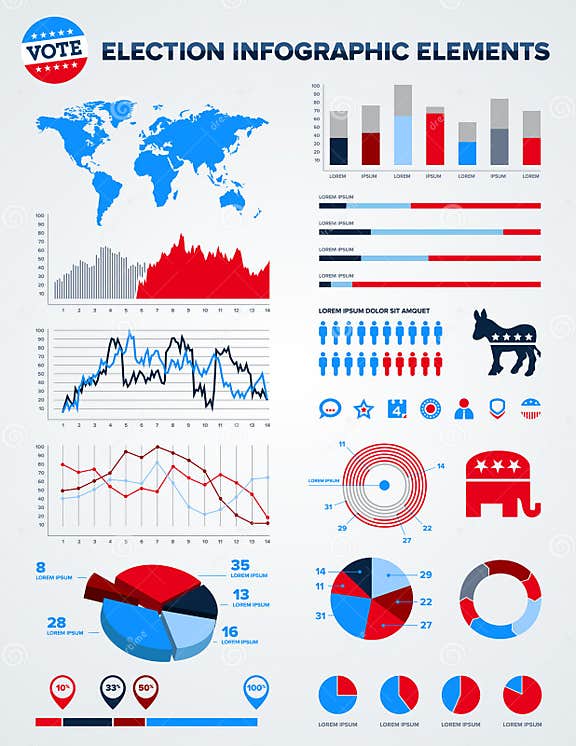 Election Infographic Design Elements Editorial Photography ...