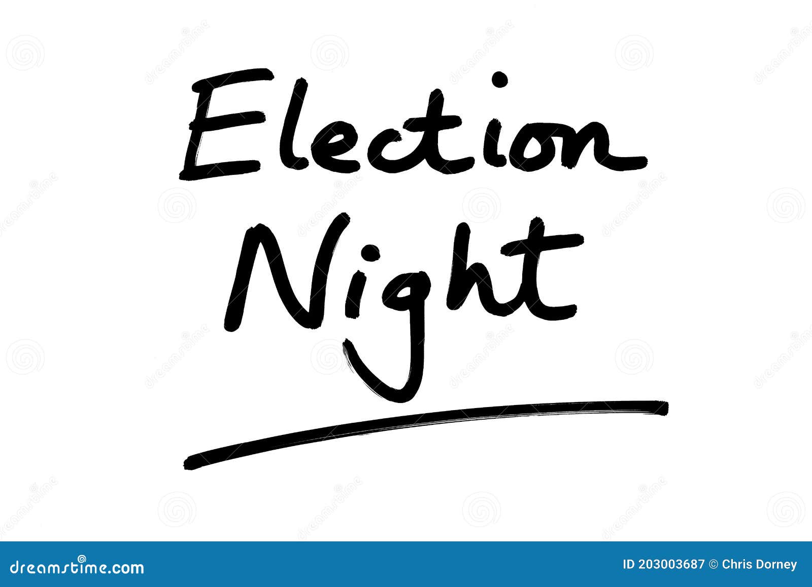 Election Night stock illustration. Illustration of memo - 203003687