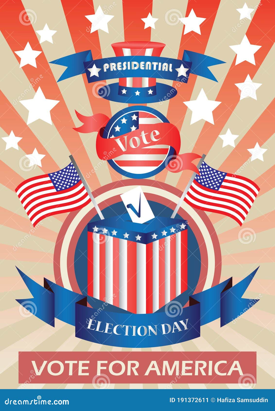 Election Poster. Vector Illustration Decorative Design Stock Vector ...
