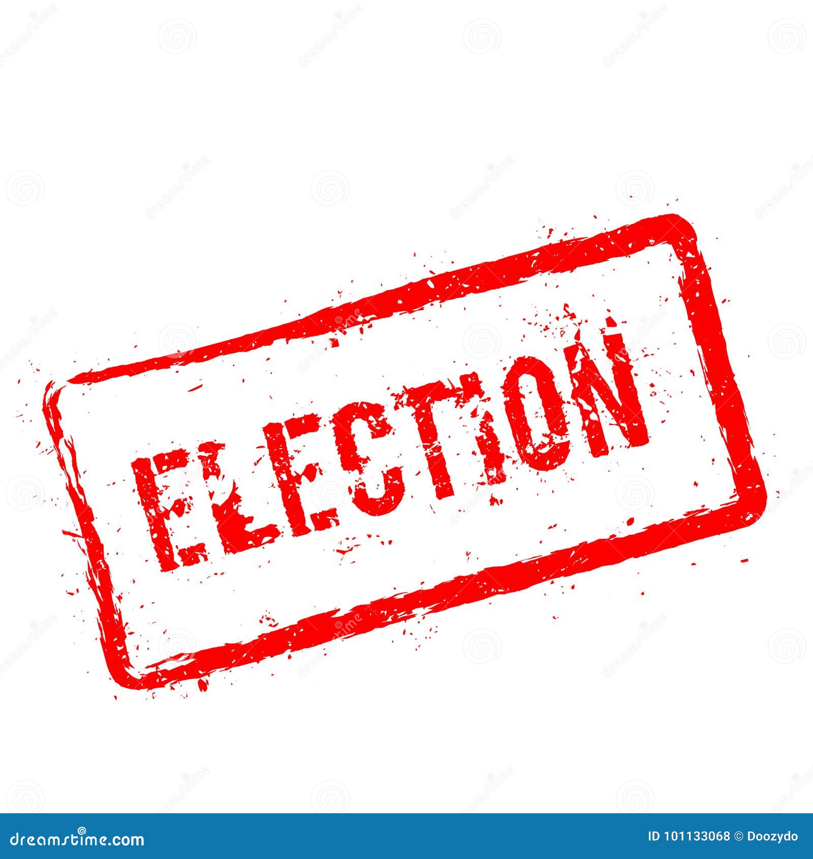 Election Red Rubber Stamp Isolated on White. Stock Vector ...