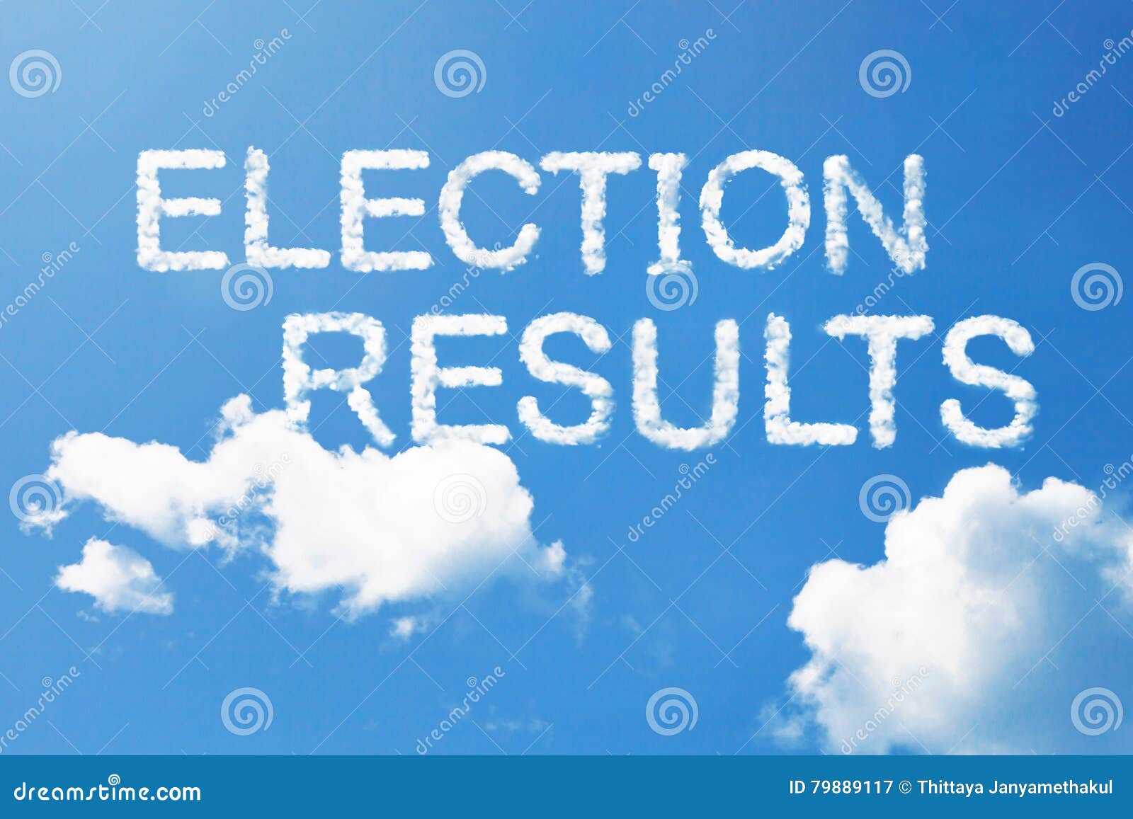 Election Results Cloud Word on Sky. Stock Image - Image of cloud ...