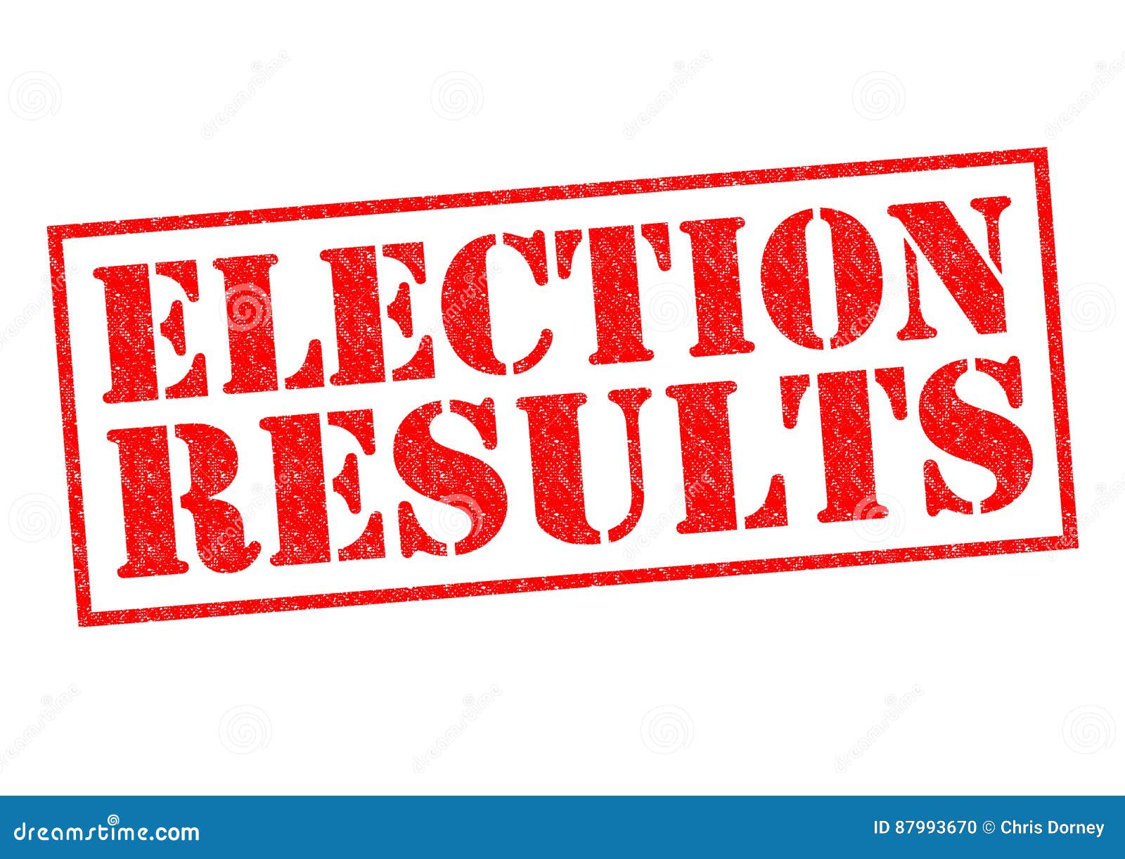 ELECTION RESULTS stock photo. Image of label, heading - 87993670