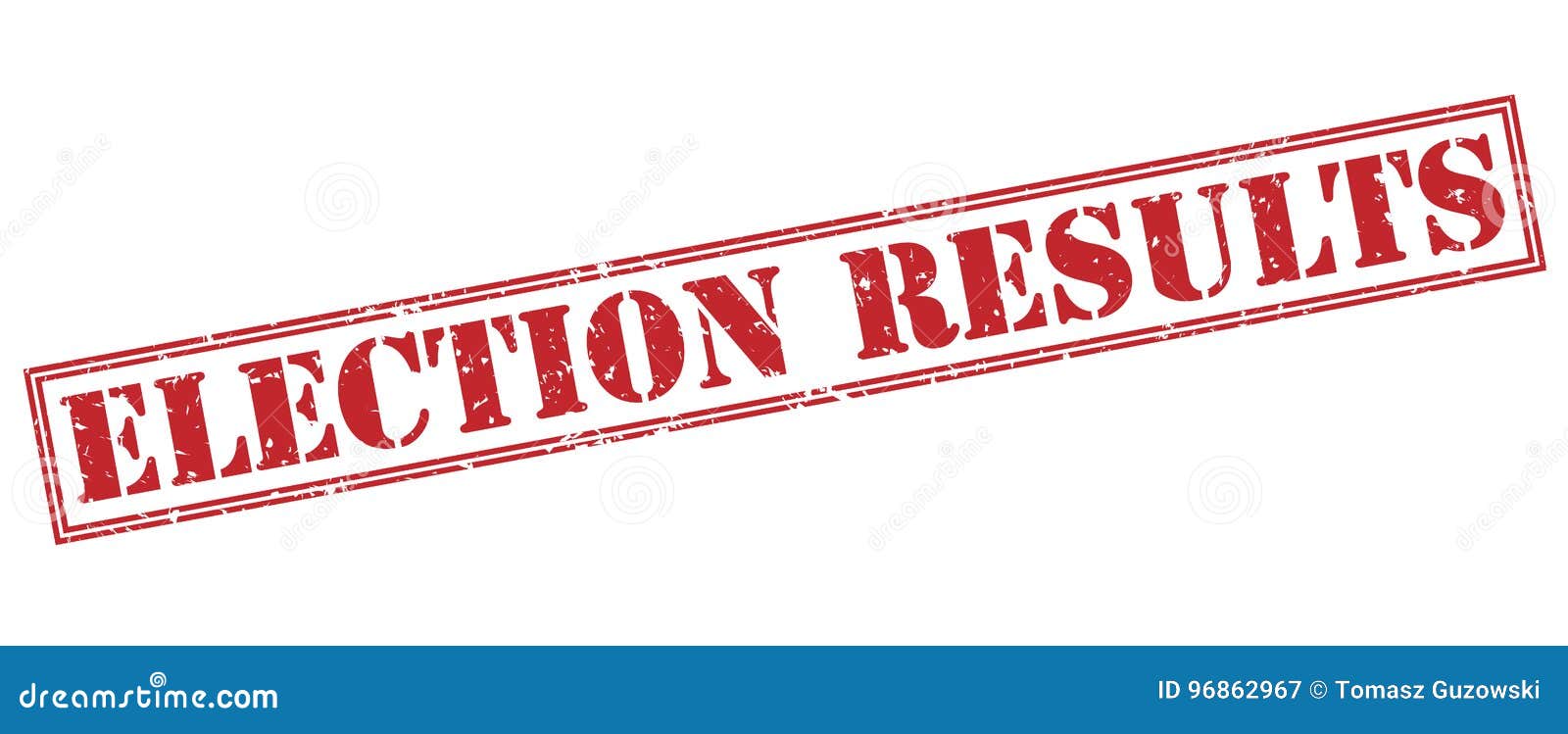 Election results red stamp stock illustration. Illustration of isolated ...