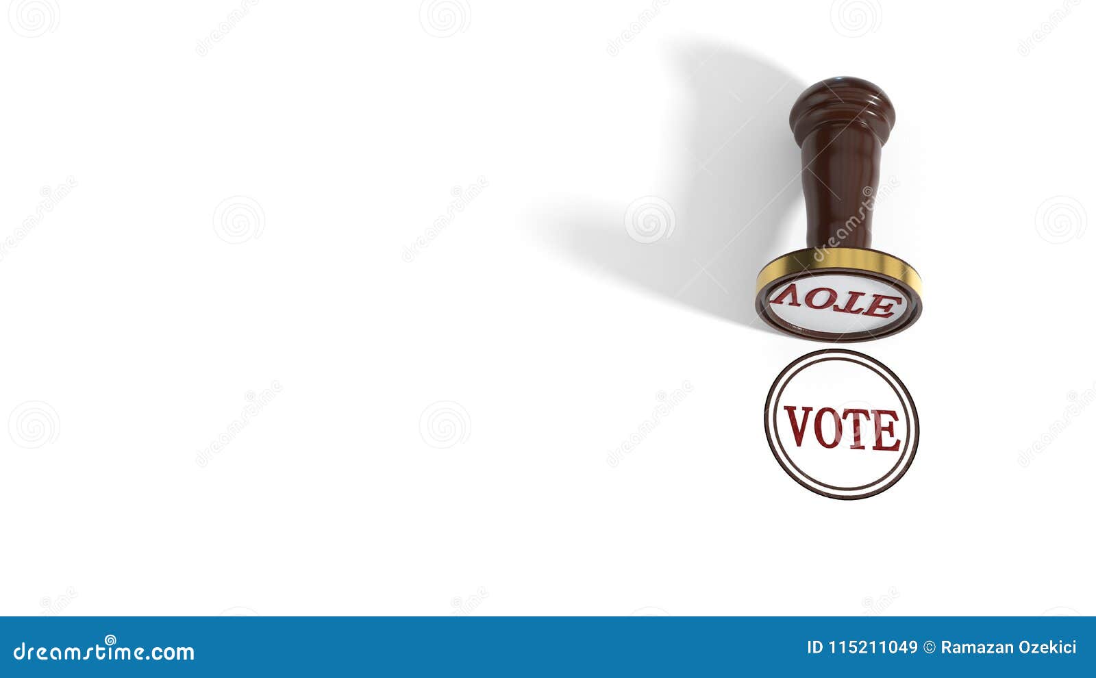 Election Seal on a White Background, 3d Rendering Stock Illustration ...
