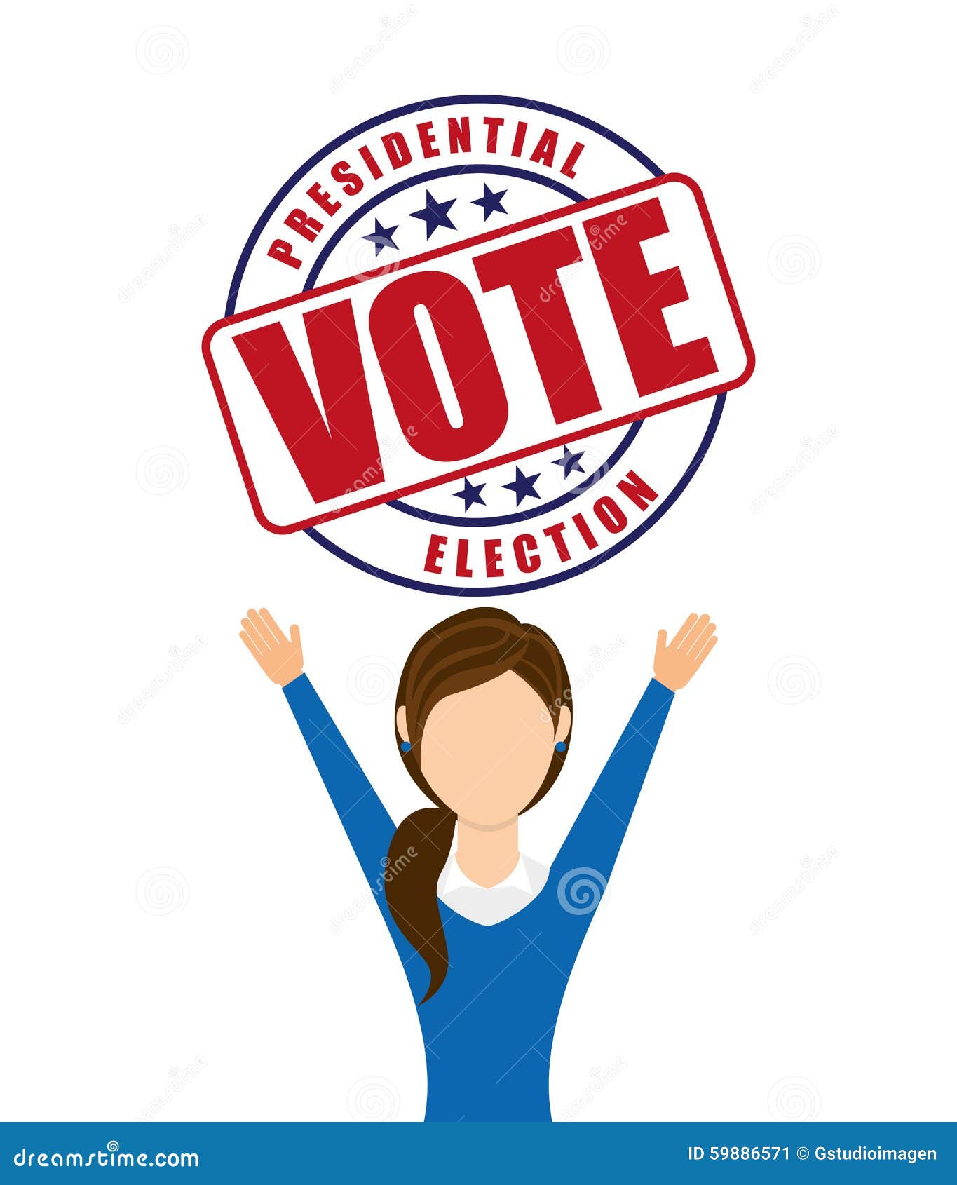 Election Season Stock Illustration Illustration Of Sign 59886571