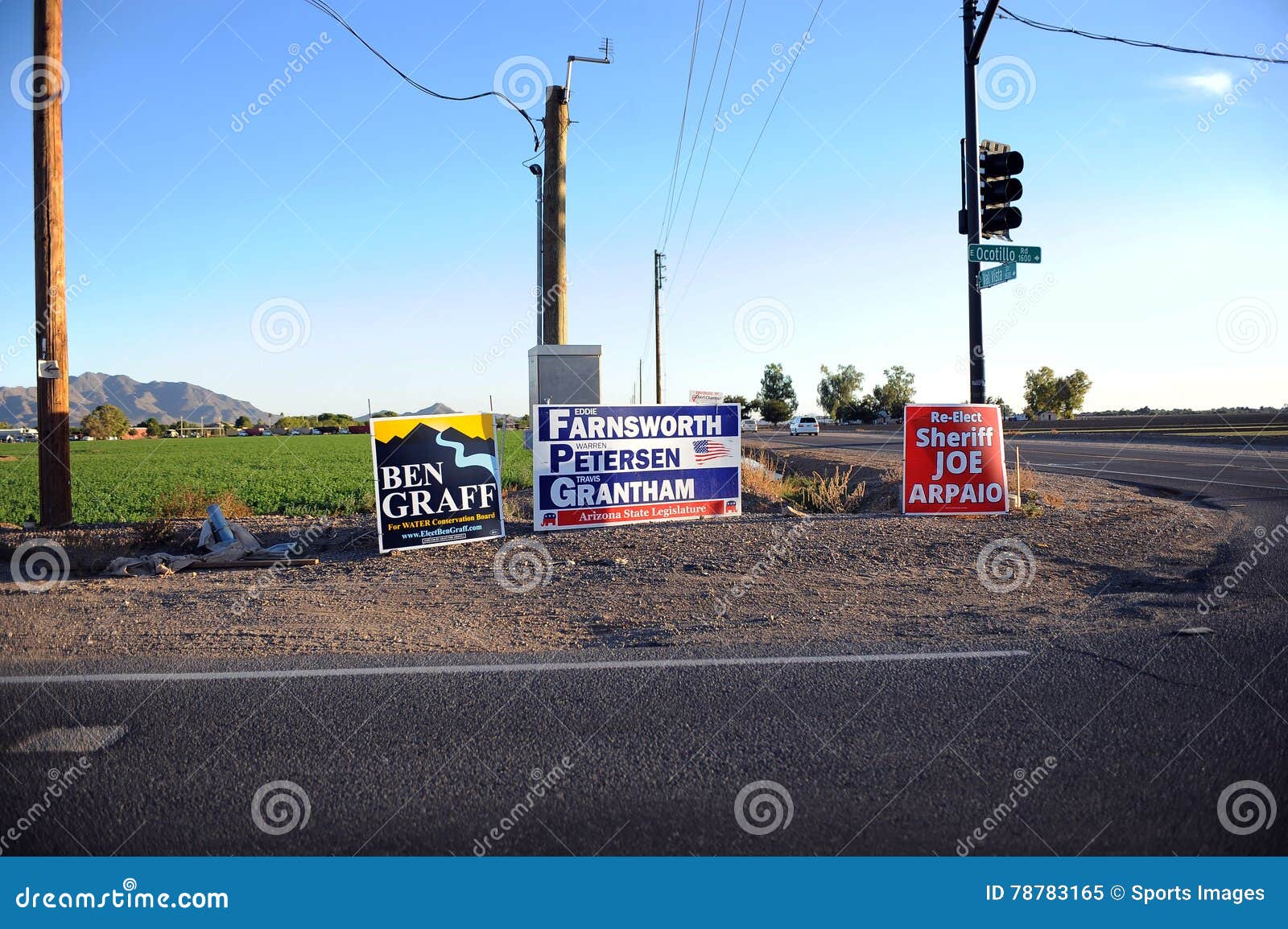 Election Signs. editorial image. Image of leaders, officials - 78783165
