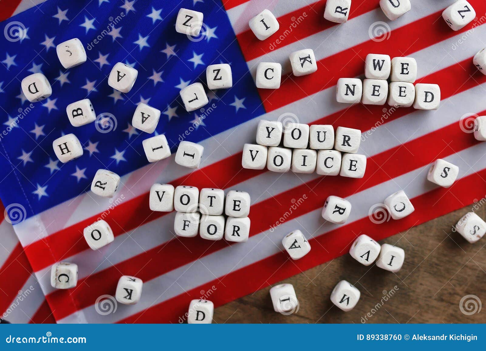 Election Simbol on Usa Flag Stock Photo - Image of place, badge: 89338760