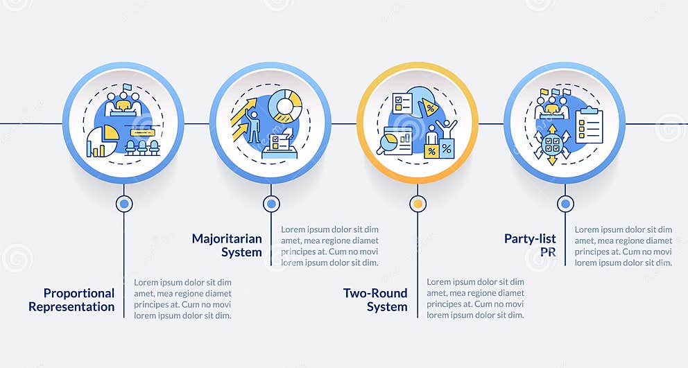 Election Systems Circle Infographic Template Stock Illustration ...